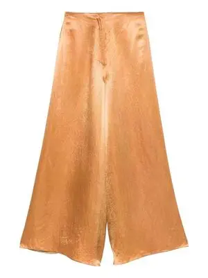 Nanushka Satined Trousers - Brown