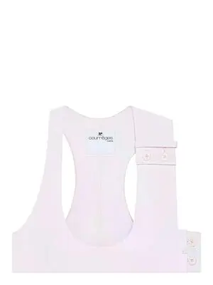 COURREGES Racerback Crop Top - Pink