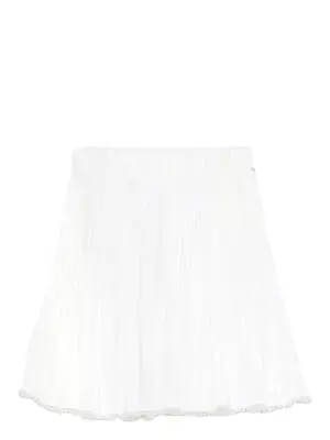 NISSA Pleated Mini Skirt - White