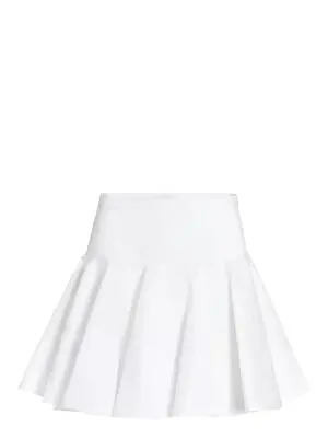 Giambattista Valli Poplin Flared Mini Skirt - White