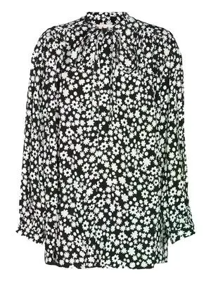 Marni Floral-print Blouse - Black