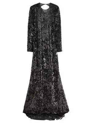 Victoria Beckham Sequin-embellished Tulle Gown - Black