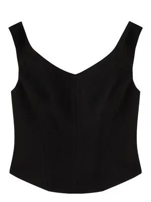 Simkhai Off-the-shoulder Crepe Top - Black