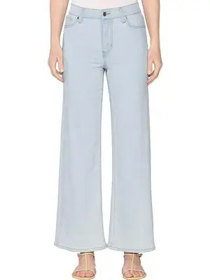 FRAME Le Slim High-Rise Palazzo Jeans Feather