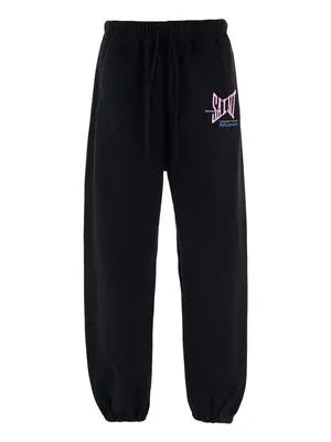 SAINT MXXXXXX Logo-print Track Pants - Black