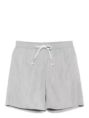 Eleventy Drawstring-waist Swim Shorts - Grey