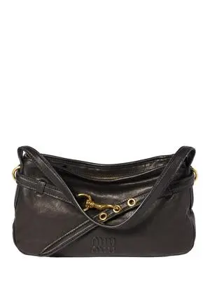 Miu Miu Aventure Nappa Leather Bag - Black