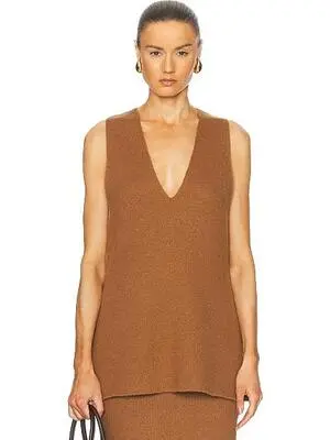 SEROYA Honey Knit Tunic - Camel