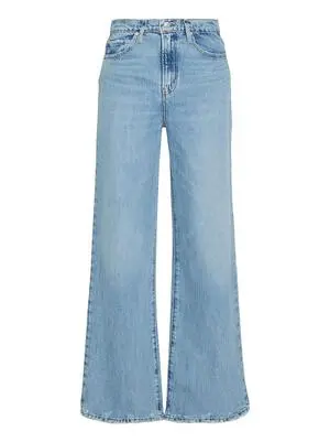 FRAME Le Jane High-rise Wide-leg Jeans - Light Denim