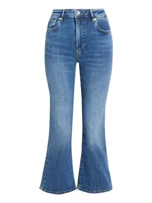 FRAME Le Crop Mini High-rise Bootcut Jeans - Mid Denim