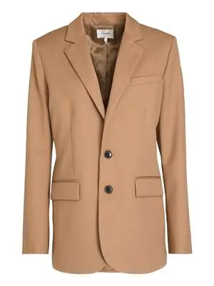 FRAME Wool-blend Twill Blazer - Camel