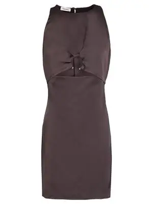 Nanushka Cutout Mini Dress - Dark Brown