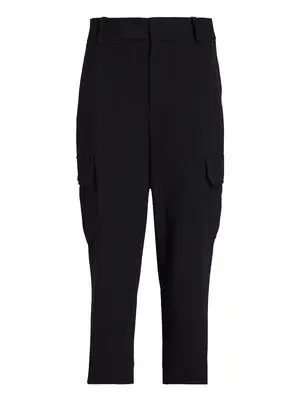 FRAME Cropped Cargo Trousers - Black