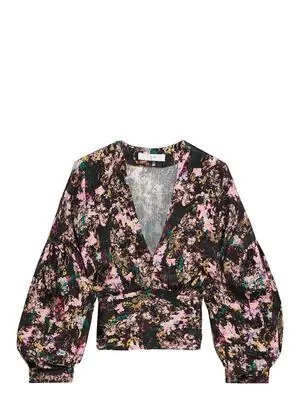 IRO PARIS Danna Floral-print Blouse - Black
