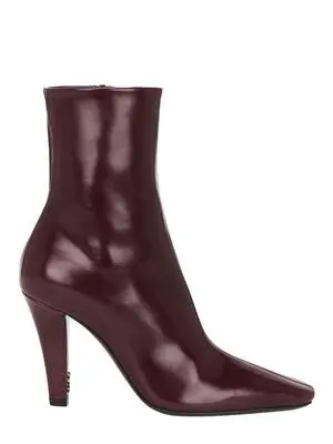 Saint Laurent Jill Leather Boots - Vintage Bordeaux