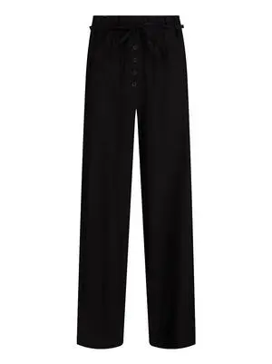 A.emery Macie Belted Wide-leg Pants - Black
