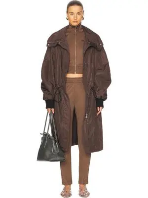 Attico Long Coat - Brown
