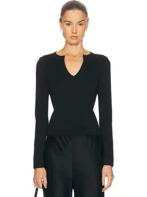 FLORE FLORE Iman Long Sleeve Top - Black