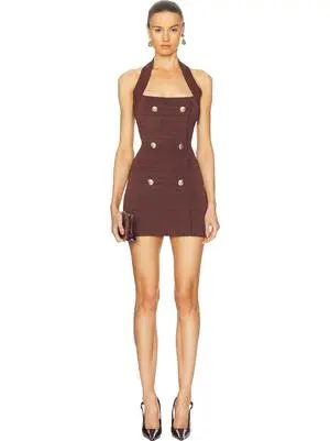 Retrofete Harlynn Mini Dress - Metallic Pecan