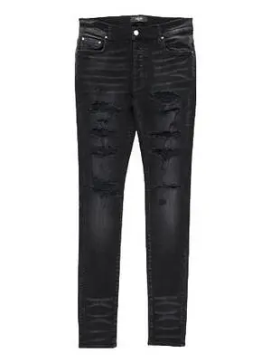 Amiri Slim-leg Jeans With Distressed Detail - Black
