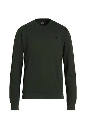 EA7 Cotton-Elastane Sweatshirt Green