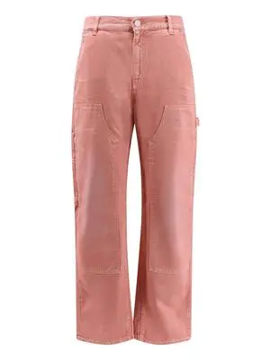 Pinko Praia Worker Denim Trousers - Pink
