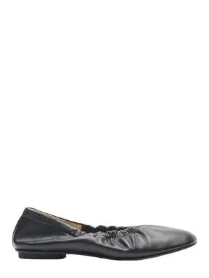 Le Monde Beryl Mica Leather Flat - Black
