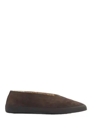 Le Monde Beryl Apres Ski Shearling Flats - Brown
