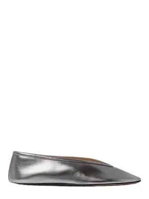 Le Monde Beryl Luna Leather Slipper - Silver