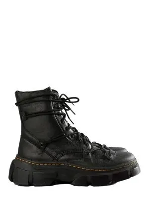 Dr. Martens Leather Combat Boots - Black
