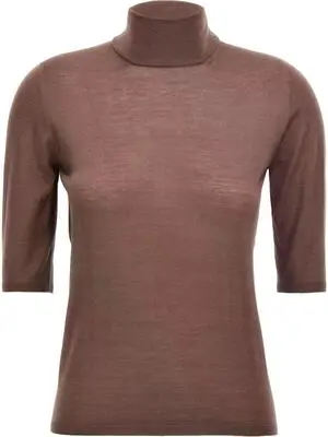 Max Mara Cecina Turtleneck Top - Purple