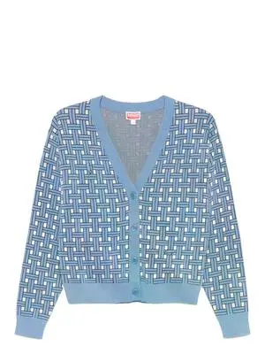 Kenzo Weave Cardigan - Blue