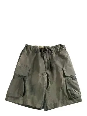 UMA WANG Faded-effect Cargo Shorts - Grey