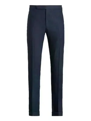 Ralph Lauren Purple Label Linen Trousers Blue