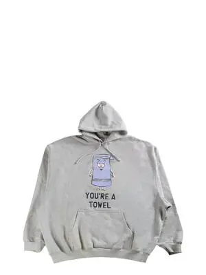 Vetements Graphic-print Hoodie - Grey
