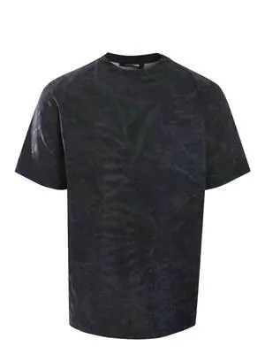 Roberto Cavalli Laminated Zebra T-shirt - Black