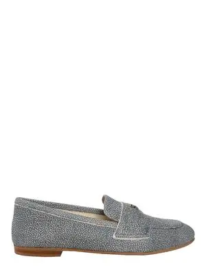 Casadei Leather Loafers - Grey