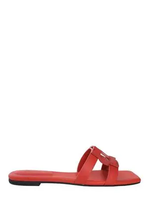 Simkhai Leather Slides - Red