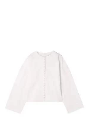 FFORME Fish Cotton-poplin Shirt - White