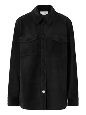 Gabriela Hearst Irene Suede Shirt - Black
