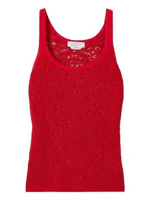 Gabriela Hearst Pontus Crocheted Tank - Red