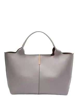 TOD'S Leather Tote Bag - Grey
