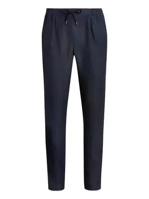 Ralph Lauren Purple Label Drawstring Trousers - Blue