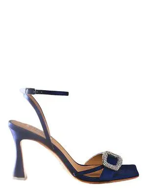 Badgley Mischka Judith Heeled Square-toe Sandals - Blue