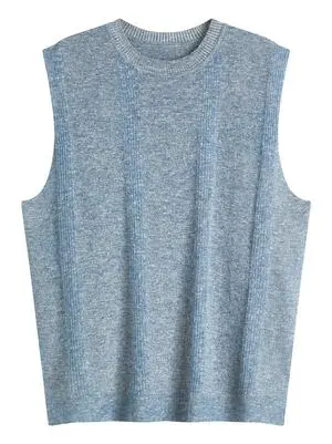 MAISON MARGIELA Knitted Sleeveless Jumper - Petrol