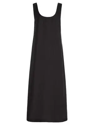 ST. AGNI Jordan Silk Twill Midi Dress