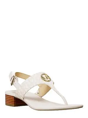 Michael Kors Hannah T-strap Sandals - Natural