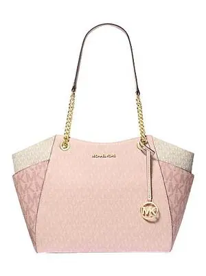 Michael Kors Jet Set Large Logo Tote Bag - Pink