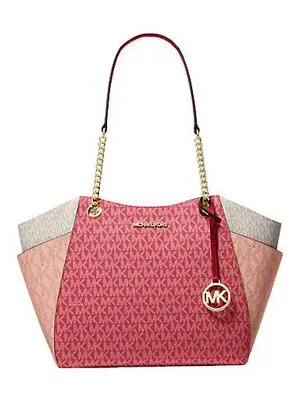 Michael Kors Michael Kors Jet Set Large Logo Tote Bag Red