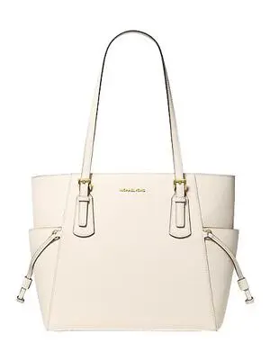 Michael Kors Voyager Large Saffiano Leather Tote Bag - Natural